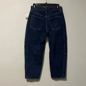 Old Navy | Jeans | Nwt Old Navy High Rise Barrel Leg Dark Blue Jeans ...
